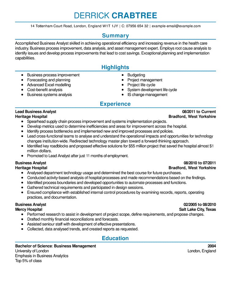 Free CV Examples To Get The Job Live Career UK
